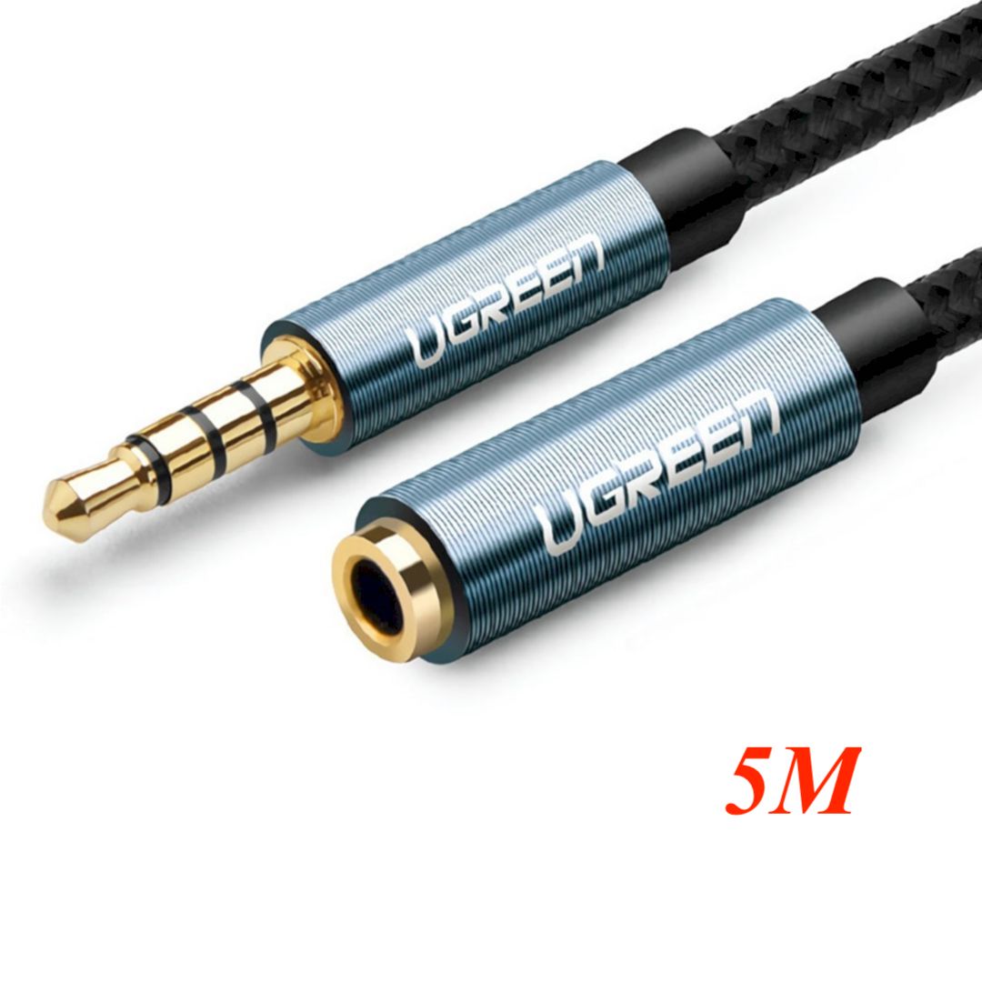 Ugreen 60636 5M 4Pole 3.5 Extension Cable Dark Blue Male to Female ...