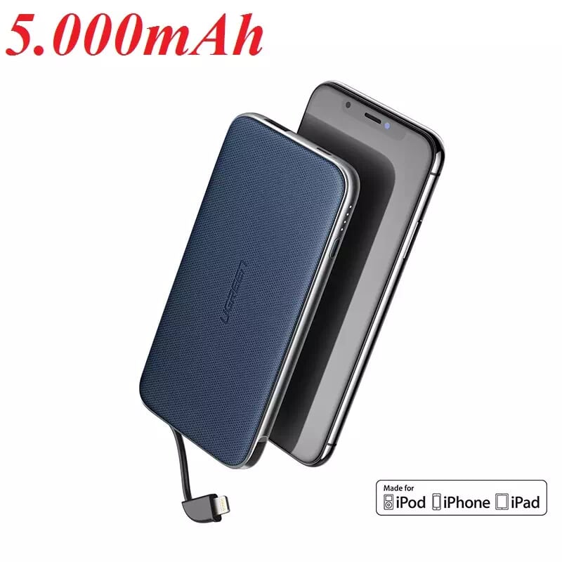 Ugreen 40893 - 5000mAh Power bank with Lightning cable - PB101