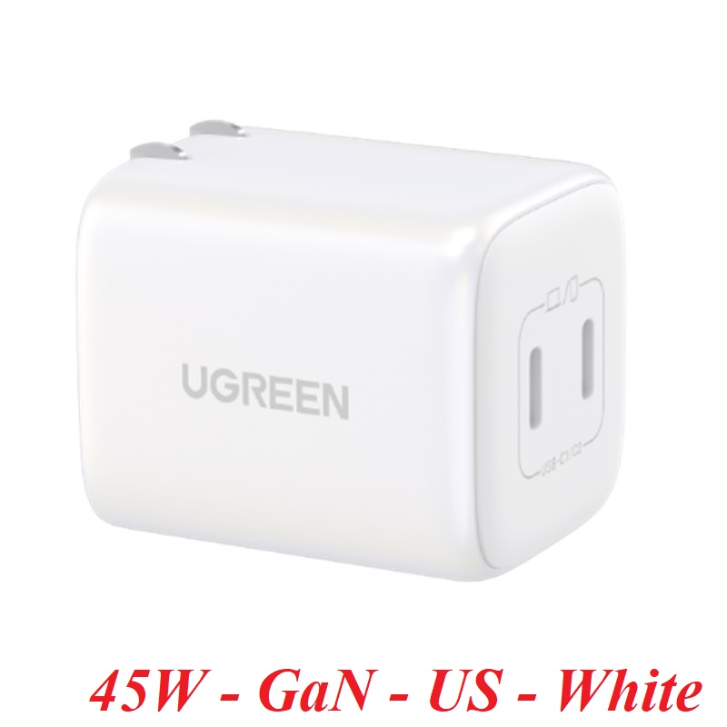 Ugreen 15331 45W 2C Dual USB type C PD3.0 Nexode GaN Fast Charger US ...