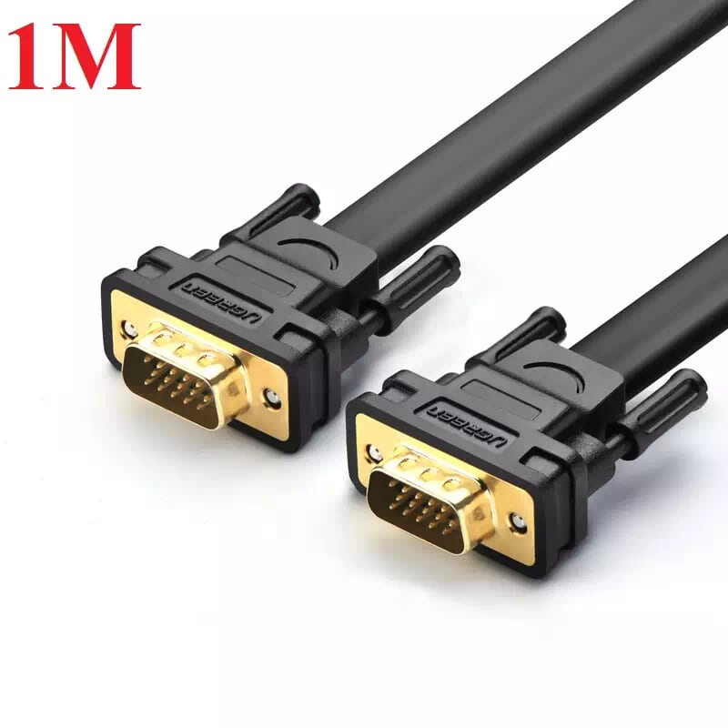Ugreen 11671 - Cáp VGA dẹt dài 1M - Flat VGA Male to Male Cable 1m - VG105