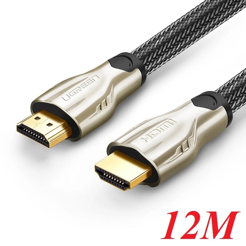 Ugreen 11196 - cáp hdmi 12M - HDMI Cable HD102 Metal Connector Nylon ...