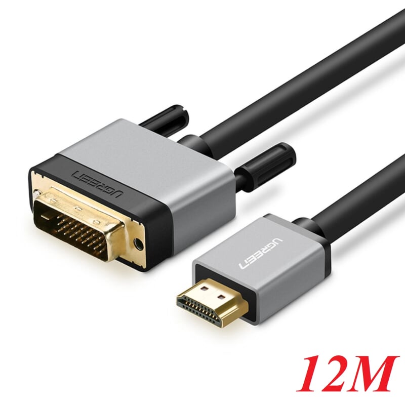 Ugreen 20892 - cáp hdmi 12M - HDMI to DVI(24+1) Cable HD127 Aluminum ...