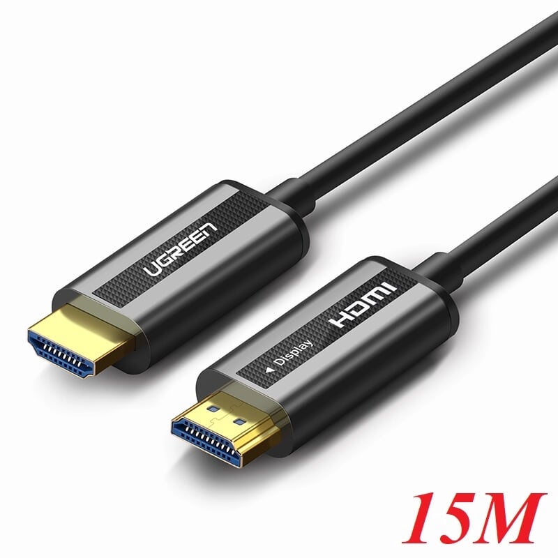 Ugreen 50215 - cáp hdmi 15M - HDMI 2.0 Zinc Alloy Optical Fiber Cable ...