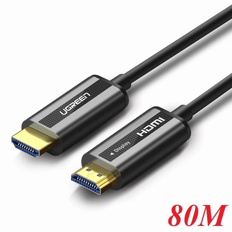 Ugreen 50221 - cáp hdmi 80M - HDMI 2.0 Zinc Alloy Optical Fiber Cable ...