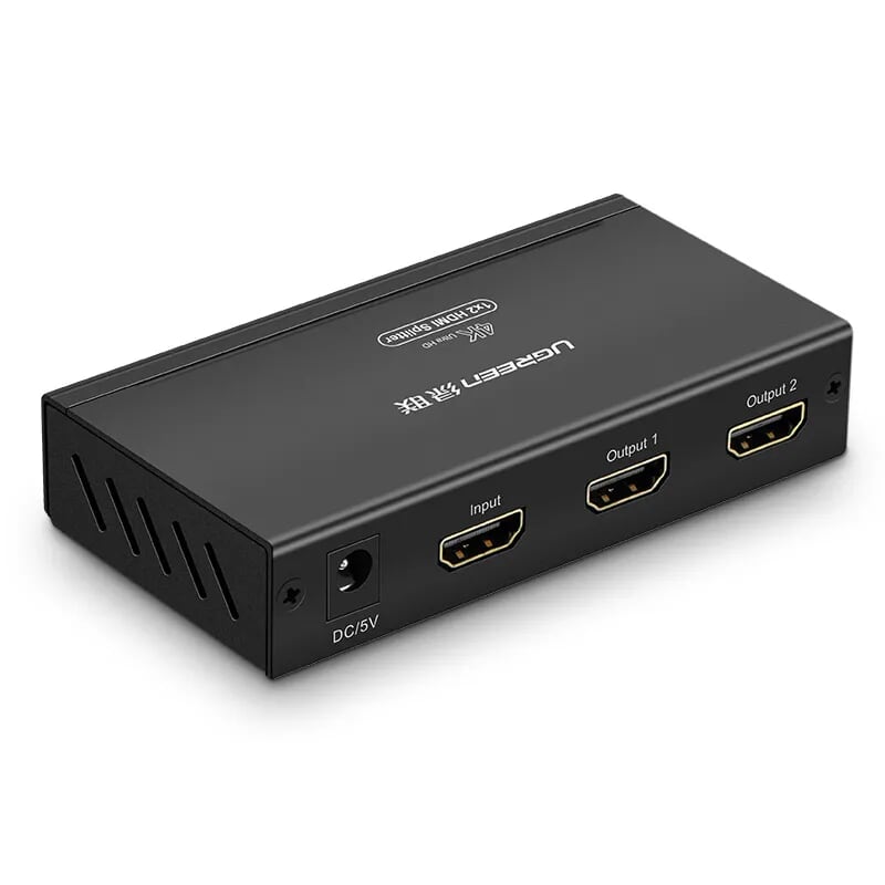 Ugreen 40201 - UGREEN 1x2 HDMI Amplifier Splitter - Đen -40201