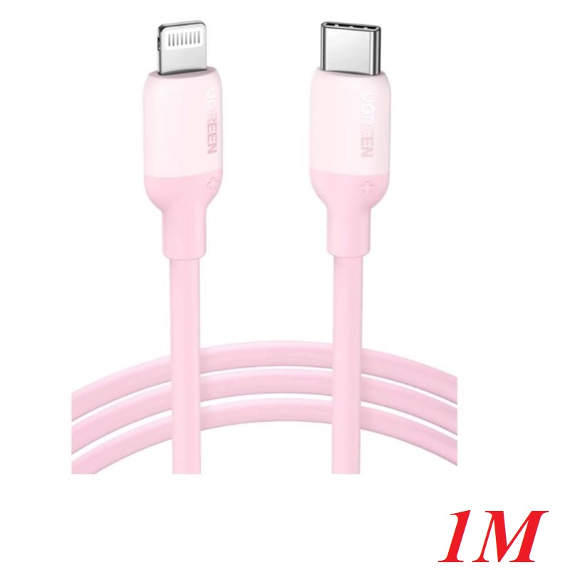 Ugreen 60625 1M Mfi Pink Usb Type C To Lightning Silicone Cable US387 ...