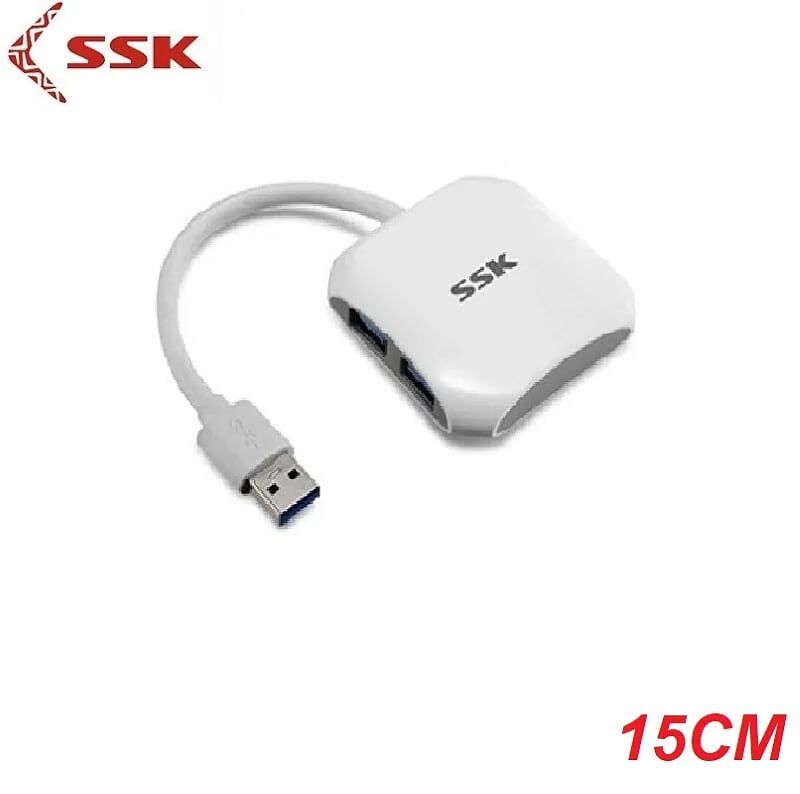 SSK SHU-300 15cm Màu Trắng Hub chia 4 cổng SUB 3.0 98013