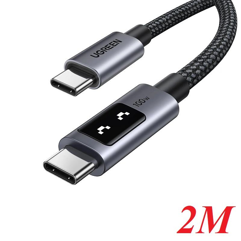 Ugreen 35512 2m 100w Uno with LCD USB-C to usb type c PD Fast Charging ...