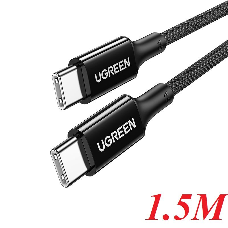 Ugreen 15276 1.5m 100w 5a qc4.0 pd USB type C to USB-C 2.0 Silicone ...