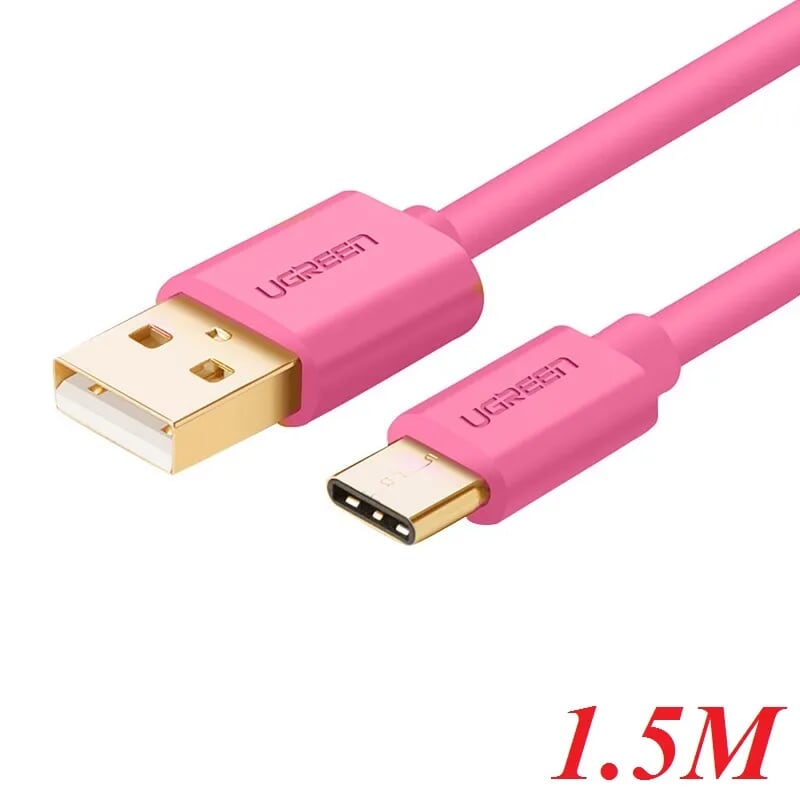 Ugreen 10674 1.5M Pink USB 2.0 Male to Type-C USB Data Sync Charging ...
