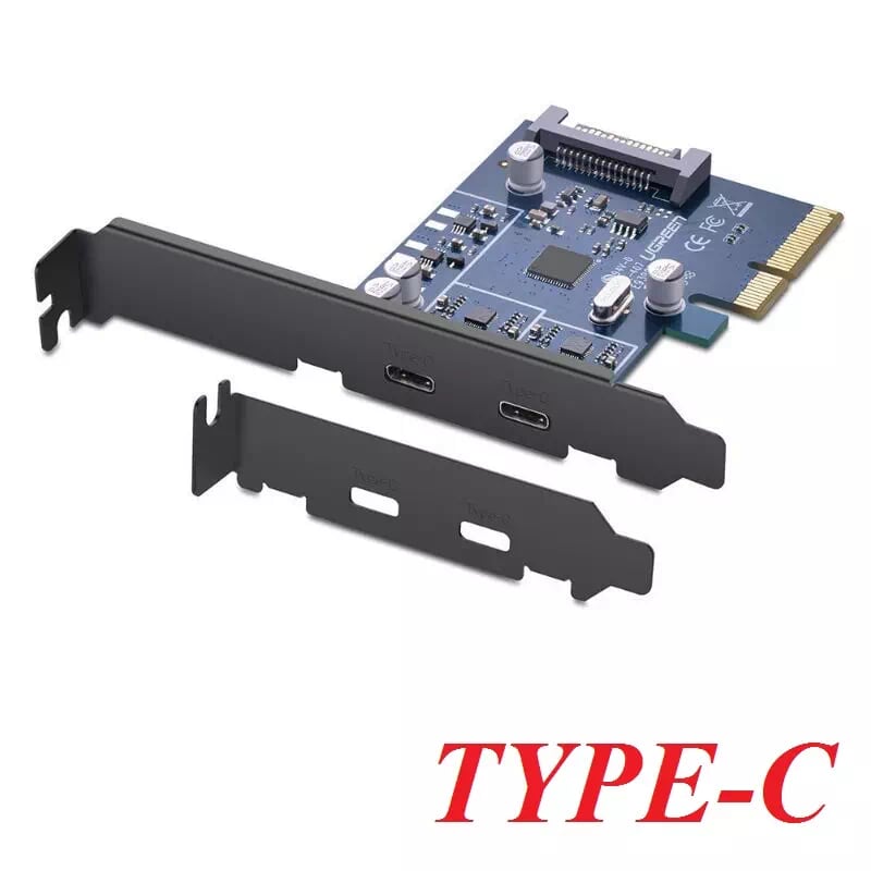 Ugreen 30773 - PCI-E to 2 x Type-C converter card - US230