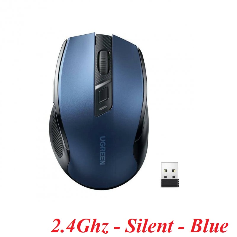 Ugreen 15064 dark Blue Ergonomic 2.4G Wireless Mouse not included AA ...