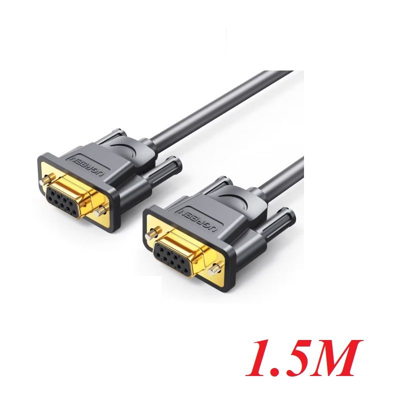 Ugreen 60310 1.5m female to female crossover DB9 serial RS232 9pin db102