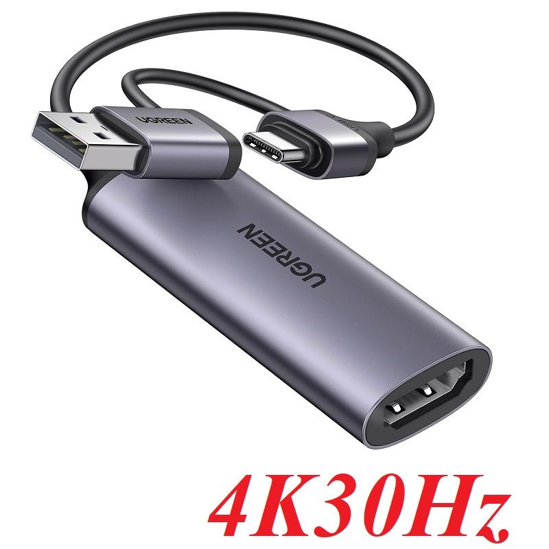 Ugreen 25854 Capture Card Full HD 1080P 60FPS HDMI to USB A and Type C ...